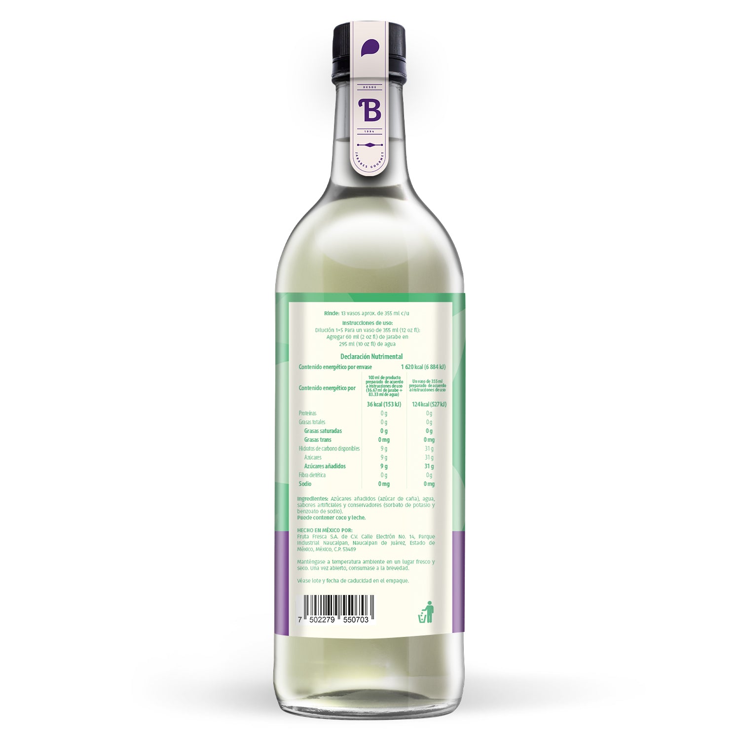 Jarabe Gourmet Fríos 750 ml Menta – La Mimi