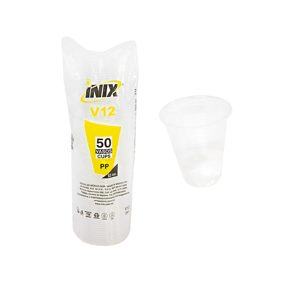 Vaso Desechable #12 Inix c/50pz – La Mimi