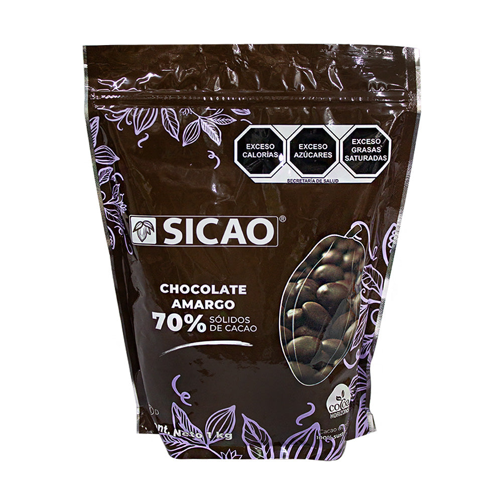Chocolate Sicao amargo 70 % 1 kg – La Mimi