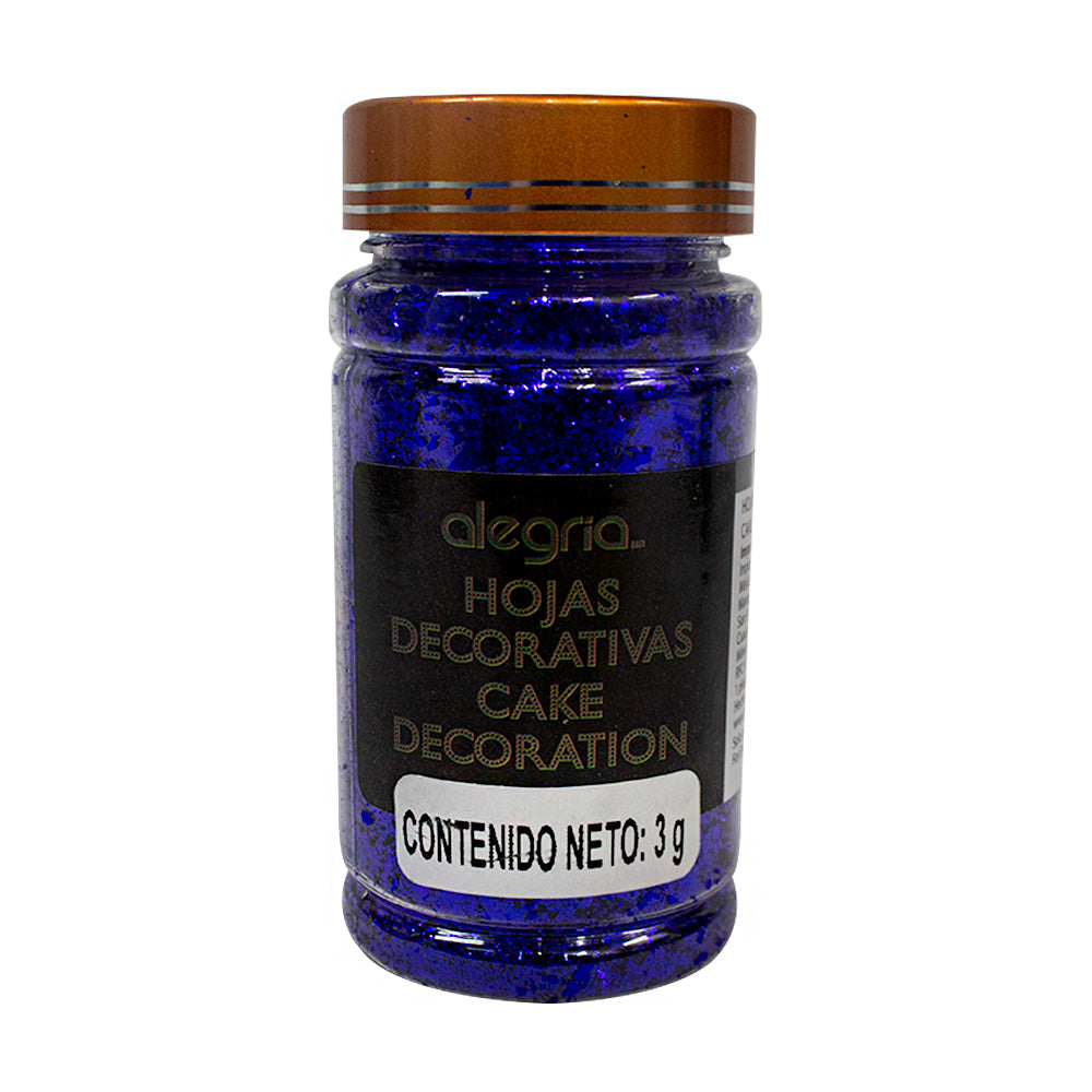 Hoja Decorativa c/3gr Azul Rey – La Mimi