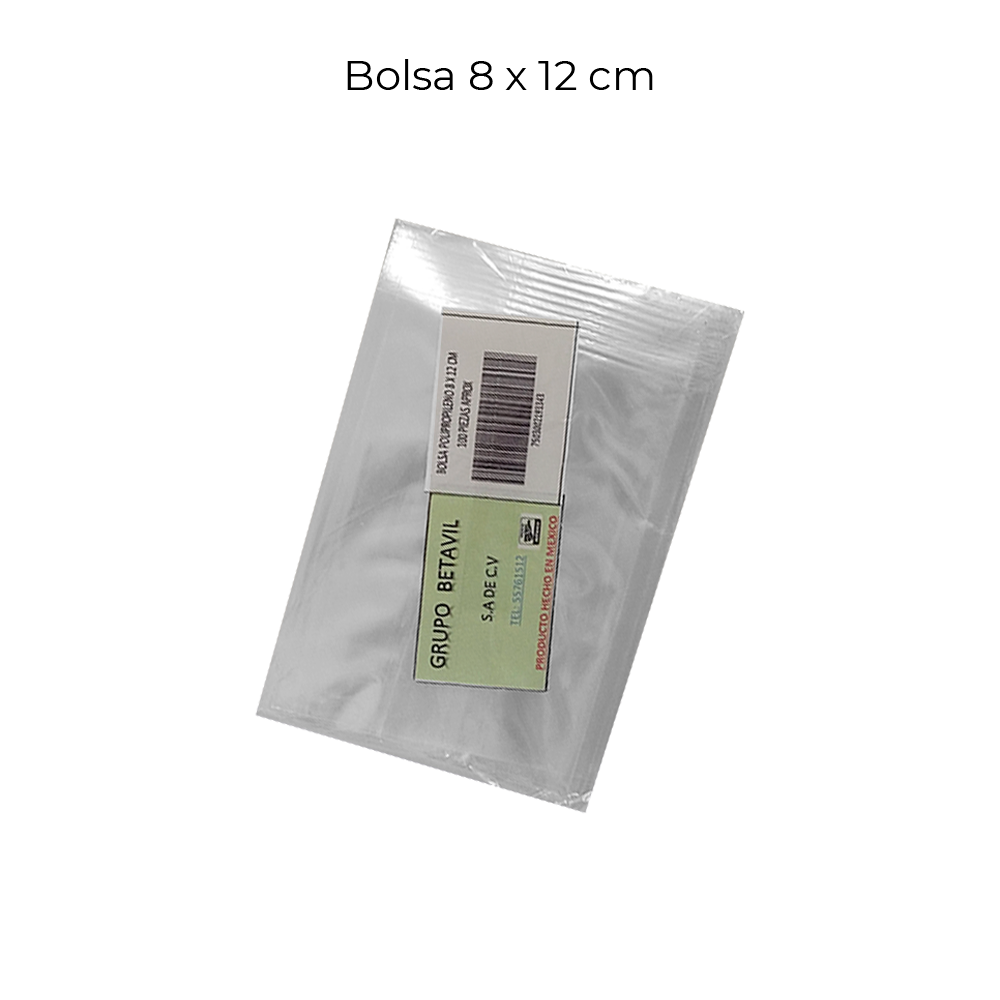 Bolsa de celofán 8x12 c/90pz – La Mimi