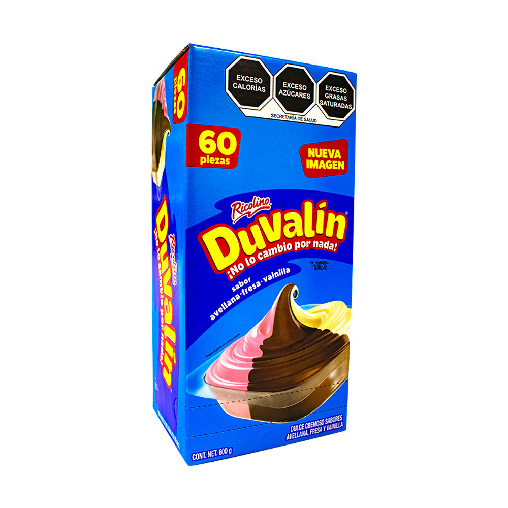 Duvalín Tri Sabor (Avellana, fresa y vainilla) 18pz – La Mimi
