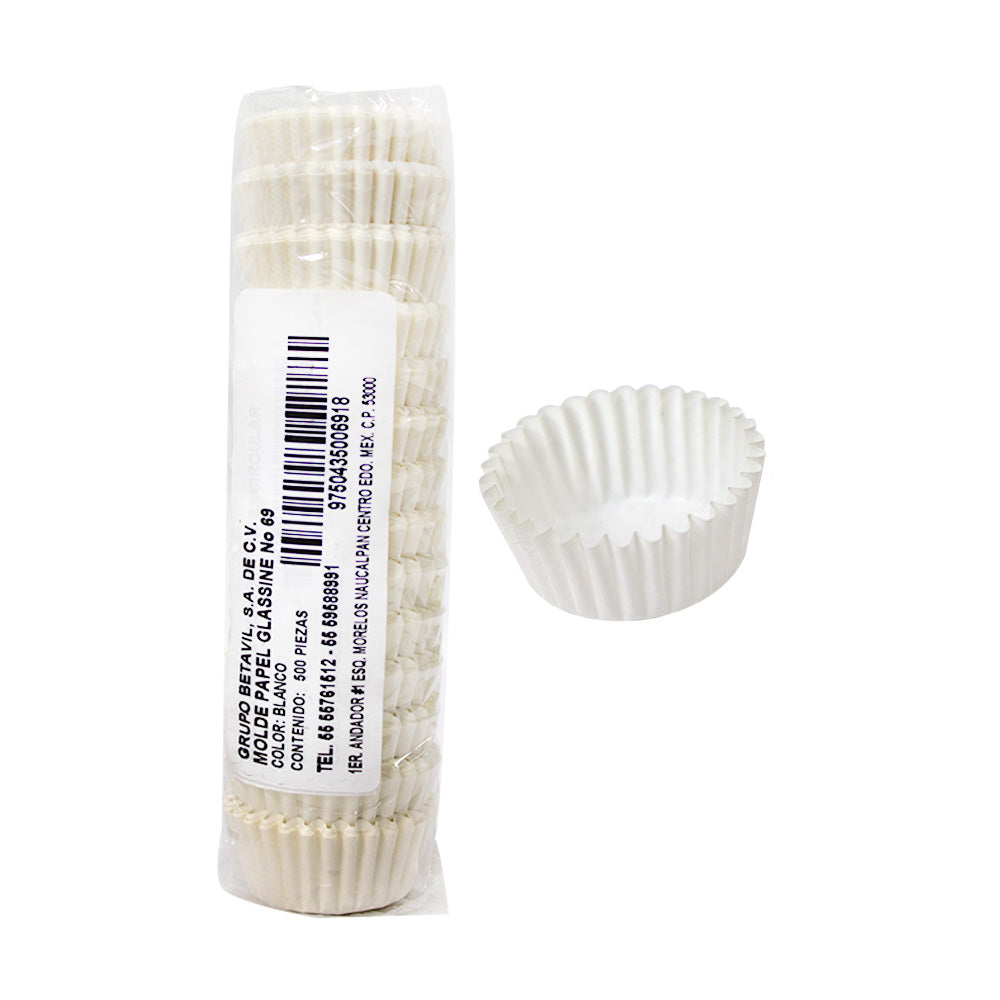 Capacillo 69 Blanco c/500p. Megacup – La Mimi