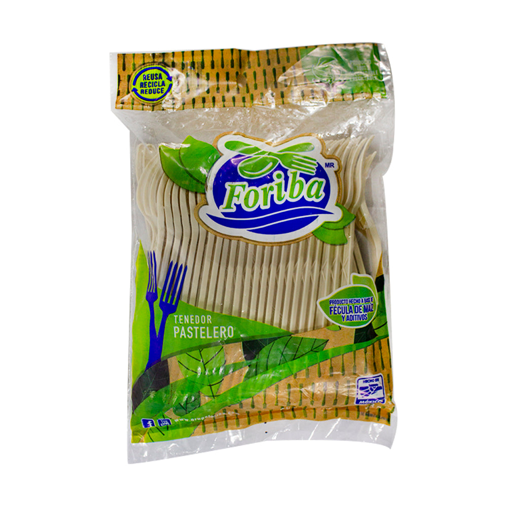 Tenedor Pastelero Desechable - 50 piezas - Foriba – La Mimi