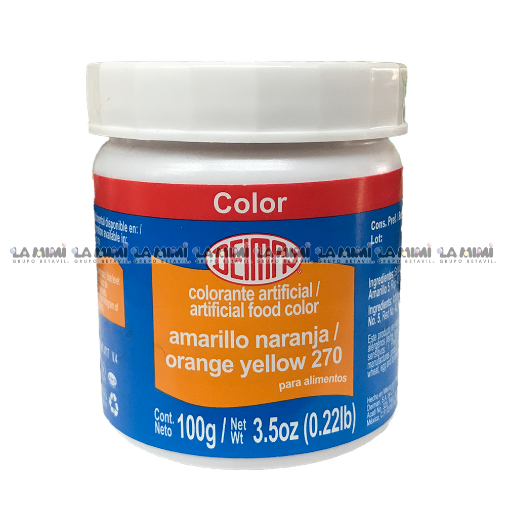 Colorante Amarillo Naranja en Polvo 100 gr - Deiman – La Mimi