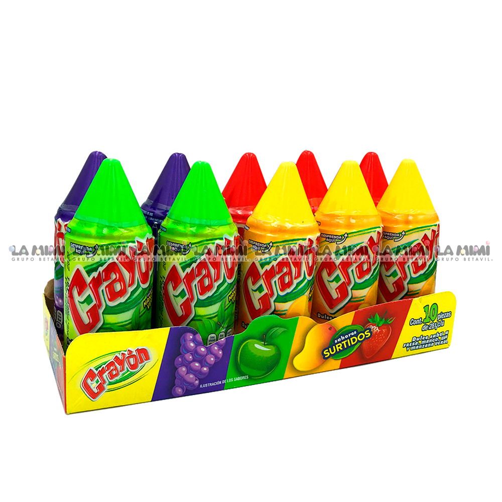 Crayón 10pz Surtido Dulces el Descuento – La Mimi