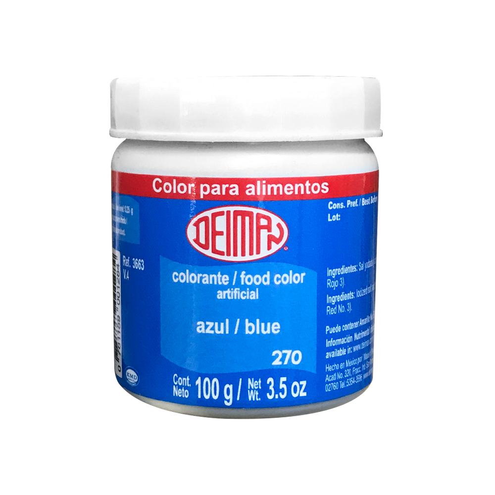 Colorante Azul 270 en Polvo con 250 gr - Deiman – La Mimi