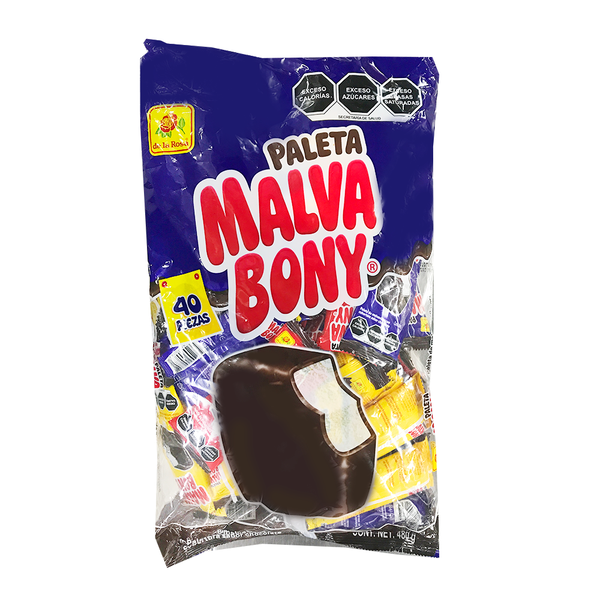 Paleta Malva Bony Pop 40pz de la Rosa – La Mimi