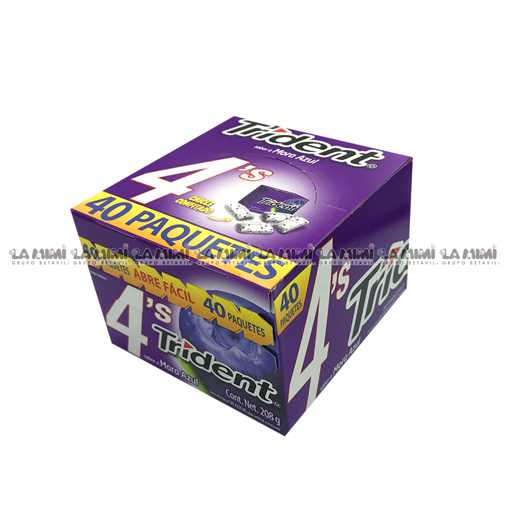 Trident 4´s Mora Azul c/40pz – La Mimi