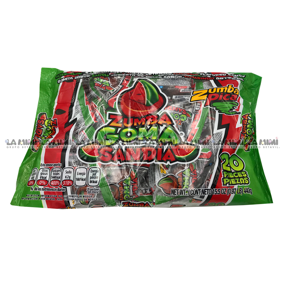 Zumba Goma Sandía c/20pz – La Mimi